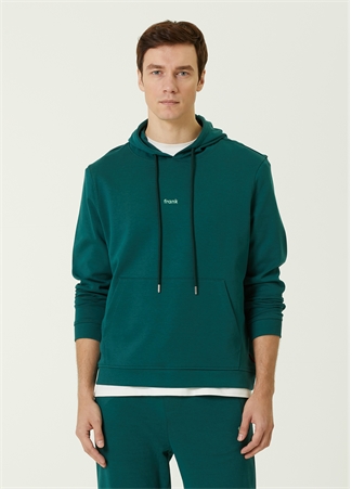 John Frank Erkek Petrol Kapüşonlu Logolu Basic Sweatshirt Mavi S EU John Frank Erkek Petrol Kapüşonlu Logolu Basic Sweatshirt Mavi S EU