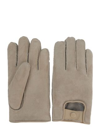 Network Erkek Bej Süet Eldiven M EU