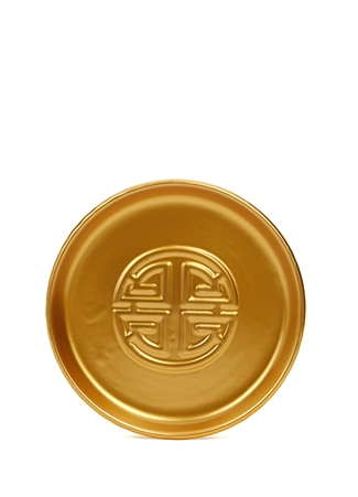 Beymen Hediye Gold Bereket Figür Detaylı Seramik Tabak Altın Rengi