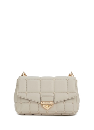 Michael Kors Kadın Soho Large Studded Bej Deri Omuz Çantası EU Michael Kors Kadın Soho Large Studded Bej Deri Omuz Çantası EU