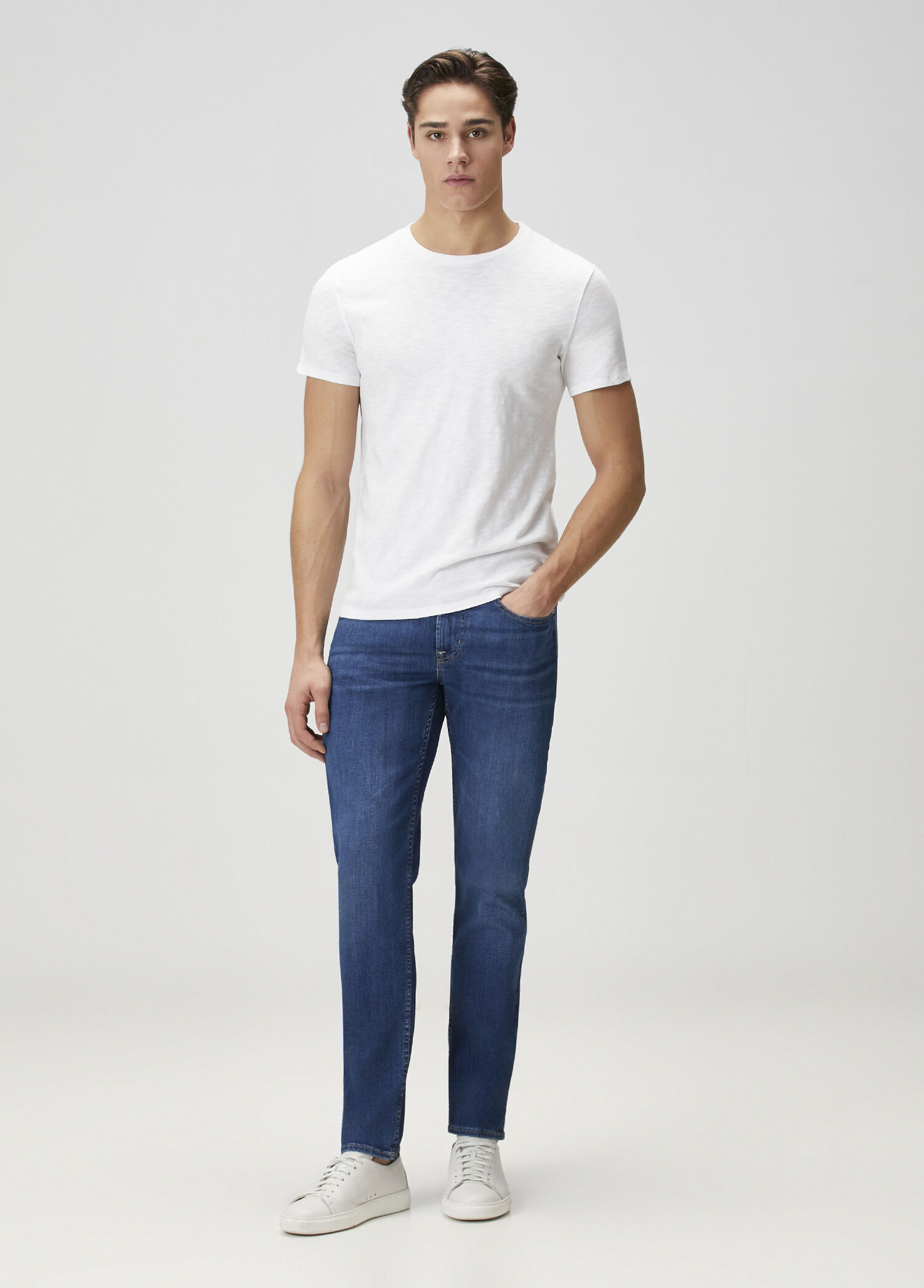 7 For All Mankind Lacivert Erkek Slimmy Tapered Lacivert Jean Pantolon ...