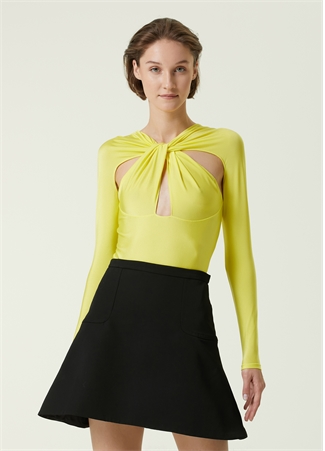 Coperni Kadın Sarı Kesim Detaylı Body S EU