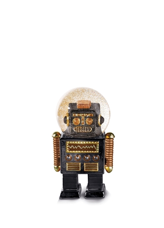 Donkey Summerglobe Robot Formlu Küre Detaylı Heykel Çok Renkli Donkey Summerglobe Robot Formlu Küre Detaylı Heykel Çok Renkli