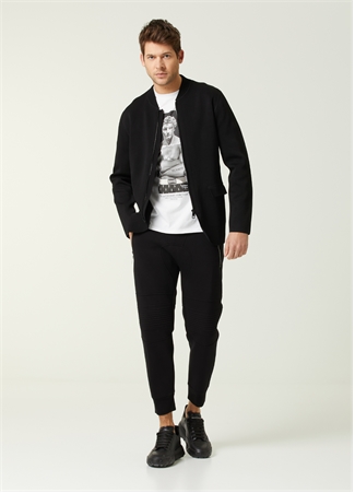 Neil Barrett Erkek Siyah Dekoratif Dikişli Jogger Eşofman Altı L EU Neil Barrett Erkek Siyah Dekoratif Dikişli Jogger Eşofman Altı L EU