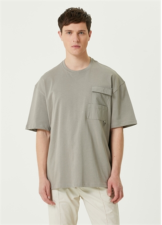 Academia Erkek Bej Garnili Cep Detaylı Oversized T-shirt Gri Xs Eu Academia Erkek Bej Garnili Cep Detaylı Oversized T-shirt Gri Xs Eu