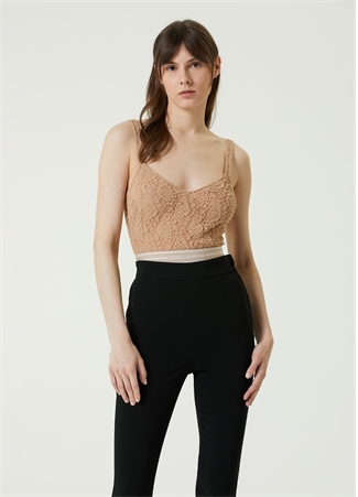 Dolce&Gabbana Kadın Bej Dantel Dokulu Body US Dolce&Gabbana Kadın Bej Dantel Dokulu Body US