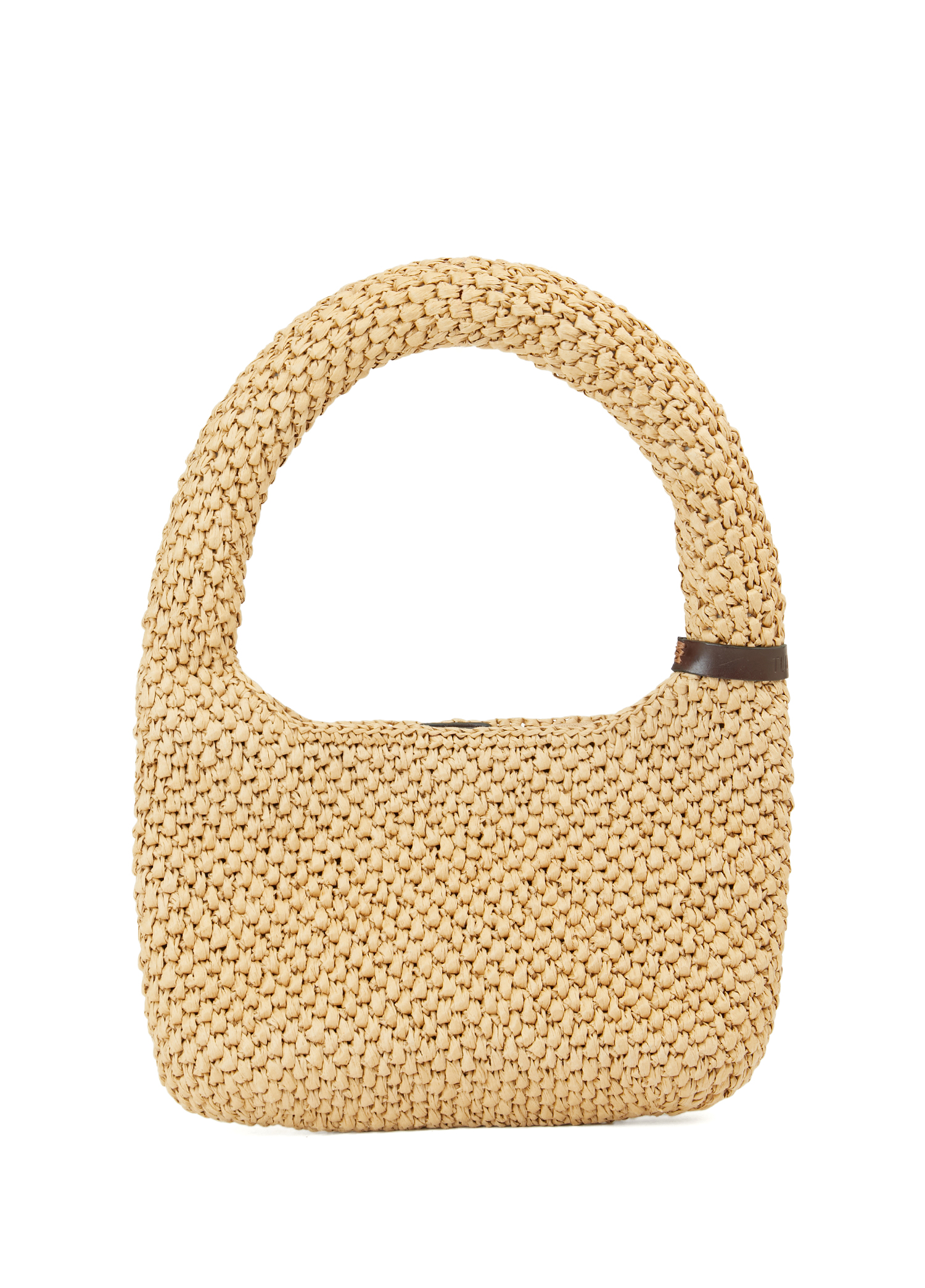Tullaa - Luna Beige Women's Paper Straw Bag