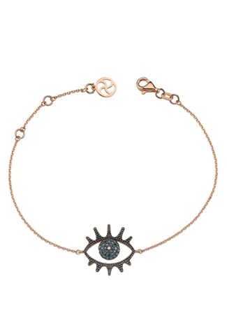 Bee Goddess Kadın Eye Light Altın Rengi Bileklik Pembe EU