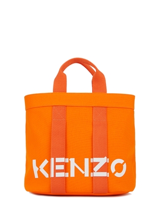 Kenzo Kadın Turuncu Logo Baskılı Alışveriş Çantası EU