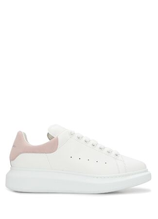 Alexander McQueen Kadın Oversized Beyaz Nude Deri Sneaker 37 EU
