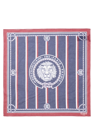 Balmain Kadın Mavi Logolu Bandana Eu Balmain Kadın Mavi Logolu Bandana Eu