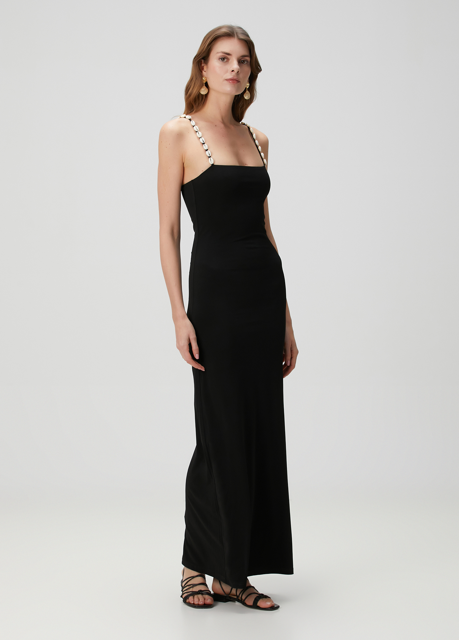 Sara Cristina Siyah Kadın Siyah Maksi Plaj Elbisesi 1673828 | Beymen