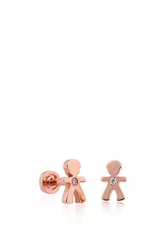 Collection-Pimiento Kadın Tiny Treasure Rose Altın Rengi Tekli Küpe EU Collection-Pimiento Kadın Tiny Treasure Rose Altın Rengi Tekli Küpe EU