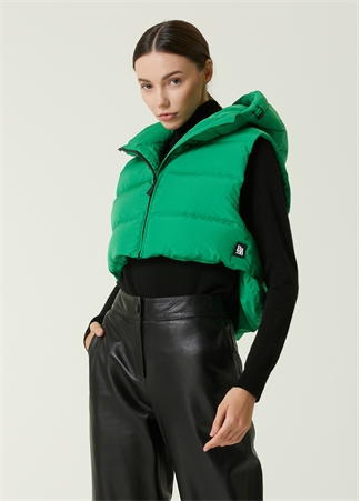 Bacon Kadın Liz Giada Oversize Yeşil Crop Puff Yelek M EU Bacon Kadın Liz Giada Oversize Yeşil Crop Puff Yelek M EU