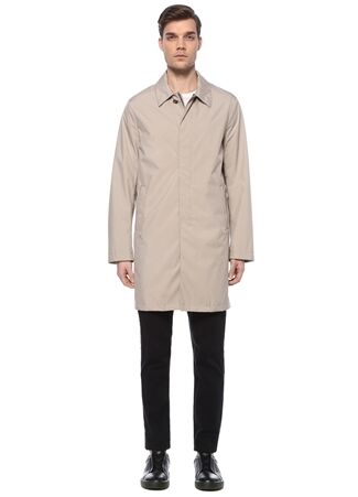 Pal Zileri Erkek Bej Fermuarlı Pardösü Lacivert 50 IT