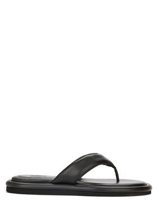 Gia Borghini Kadın Siyah Deri Terlik 36 EU