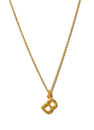Fidelle Kadın Alphabet Pendant Medium B Altın Rengi Kolye M EU Fidelle Kadın Alphabet Pendant Medium B Altın Rengi Kolye M EU