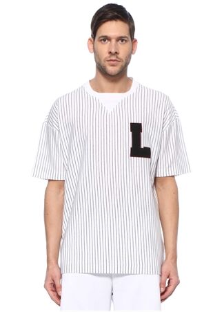 Palzileri Lab Erkek Beyaz Patch Detaylı T-shirt 50 IT