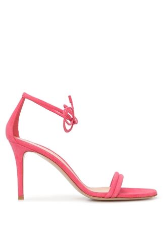 Gianvito Rossi Kadın Pembe Bağcık Detaylı Deri Sandalet 36 EU