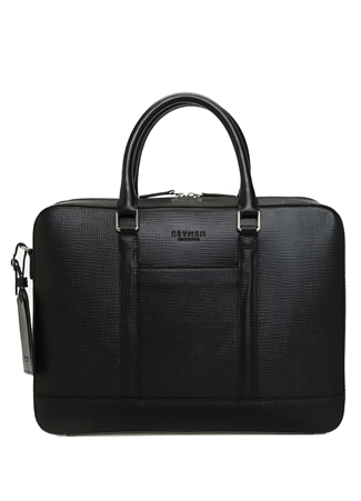 Beymen Collection Erkek Pandora Siyah Logolu Deri Laptop Çantası EU
