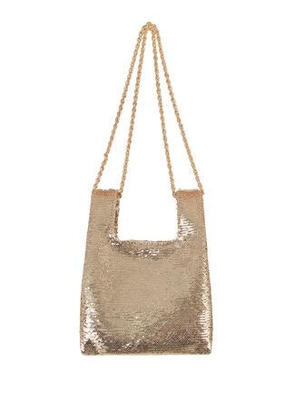 Jimba Kadın Sandra Gold Payetli Abiye Çanta Altın Rengi Eu
