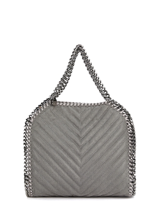 Stella McCartney Kadın Falabella Gri Kapitoneli Omuz Çantası EU Stella McCartney Kadın Falabella Gri Kapitoneli Omuz Çantası EU