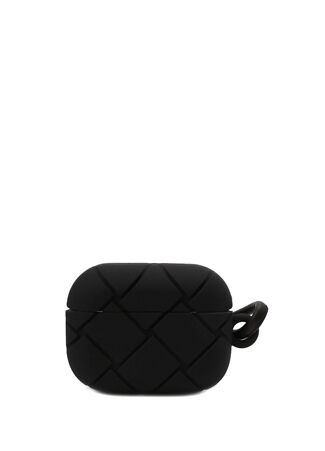 Bottega Veneta Kadın Siyah Örgü Dokulu AirPods Pro Kılıfı EU