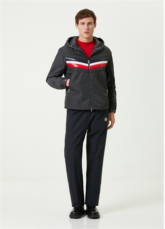 Moncler Erkek Lacivert Logo Detaylı Pantolon 48 IT Moncler Erkek Lacivert Logo Detaylı Pantolon 48 IT