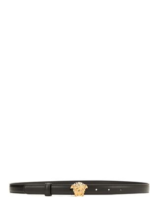 Versace Kadın Medusa Siyah Deri Kemer 75 EU Versace Kadın Medusa Siyah Deri Kemer 75 EU