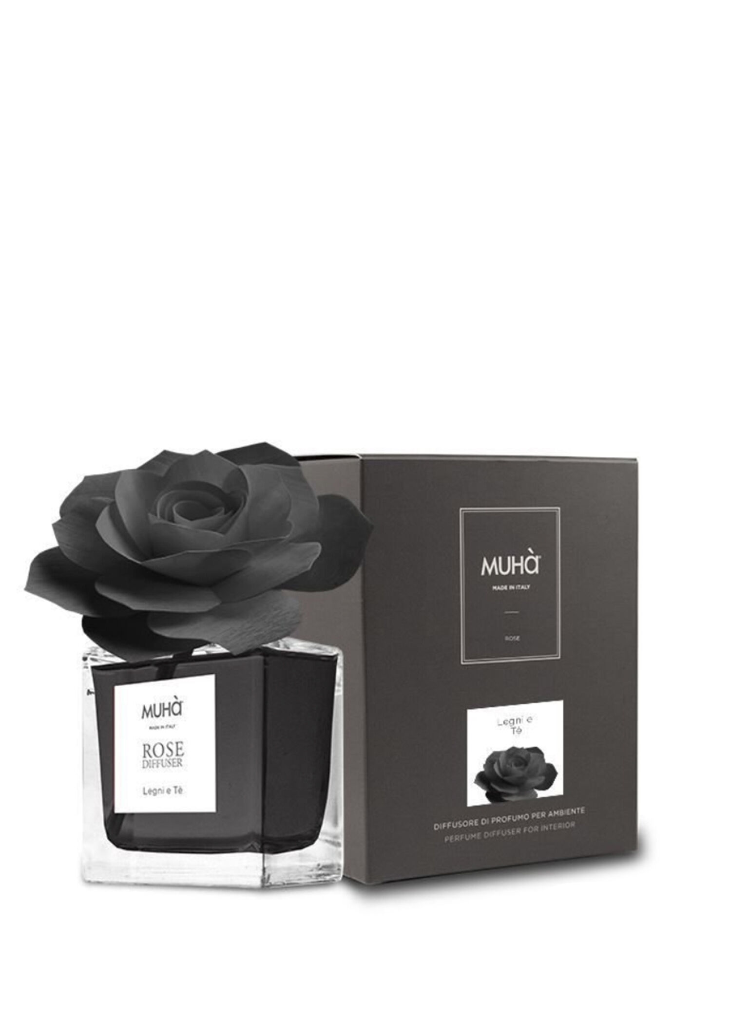 Muha - Rosa Room Freshener Diffuser Wood and Tea Oda Kokusu 100 ml - Siyah
