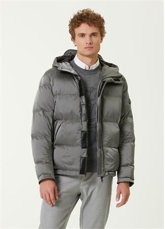 Beymen Club Erkek Gri Kapüşonlu Parlak Dokulu Puff Mont S Beymen Club Erkek Gri Kapüşonlu Parlak Dokulu Puff Mont S