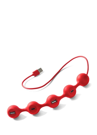 Lexon Erkek Kırmızı Peas Hub 2 Usb Çoğaltıcı EU Lexon Erkek Kırmızı Peas Hub 2 Usb Çoğaltıcı EU