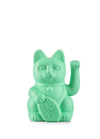 Donkey Lucky Cat Yeşil Heykel Donkey Lucky Cat Yeşil Heykel