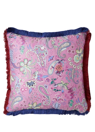 Etro Home Mor Karışık Desenli 60x60 Dekoratif Yastık Pembe Etro Home Mor Karışık Desenli 60x60 Dekoratif Yastık Pembe