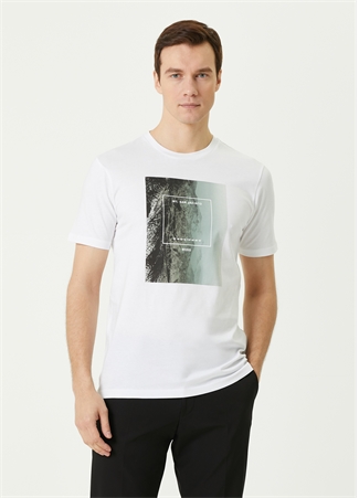 Boss Erkek Regular Fit Beyaz Fotoğraf Baskılı Logolu T-shirt S EU Boss Erkek Regular Fit Beyaz Fotoğraf Baskılı Logolu T-shirt S EU