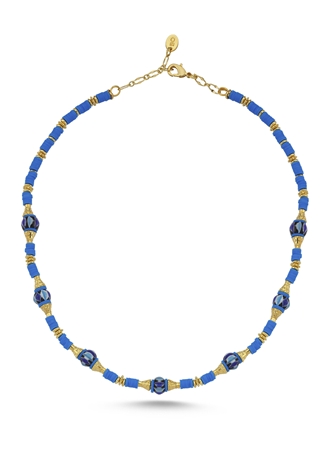 Berrin Özkan Kadın Mavi Boncuklu Kolye EU Berrin Özkan Kadın Mavi Boncuklu Kolye EU