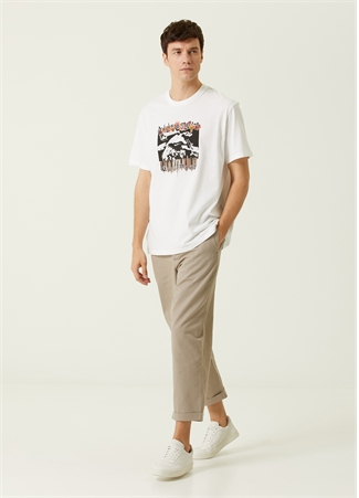 Allsaints Erkek Crate Bej Cropped Pantolon 28 UK Allsaints Erkek Crate Bej Cropped Pantolon 28 UK