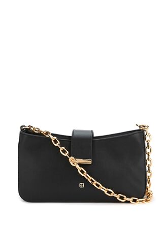 Beymen Kadın Siyah Logolu Omuz Çantası EU
