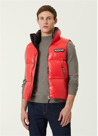 Mackage Erkek Kane Kırmızı Dik Yaka Puff Yelek 40 IT Mackage Erkek Kane Kırmızı Dik Yaka Puff Yelek 40 IT