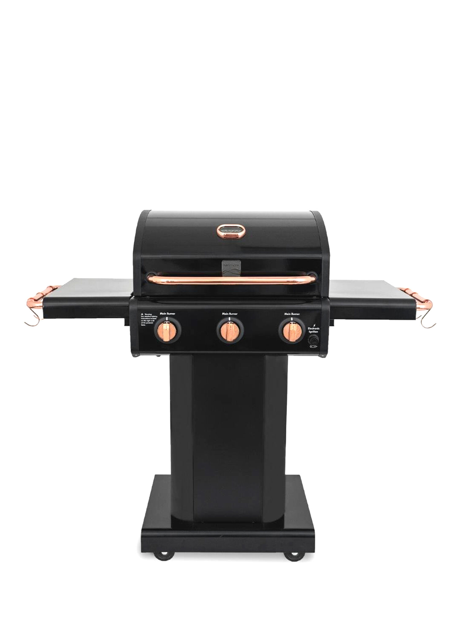Kenmore - Black Copper Steel 3 Burner Gas BBQ