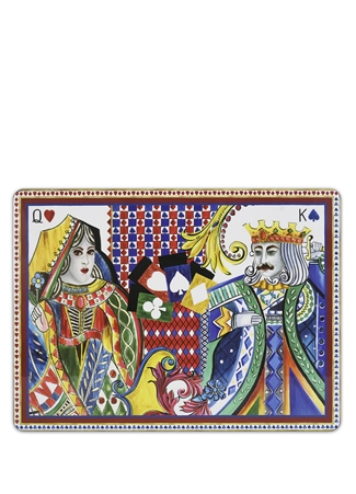 Baci Milano Regina Colorblocked Karışık Desenli Servis Tabağı Çok Renkli Baci Milano Regina Colorblocked Karışık Desenli Servis Tabağı Çok Renkli