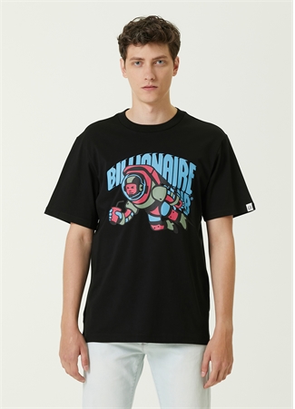 Billionaire Boys Club Erkek Siyah Logolu T-shirt S EU