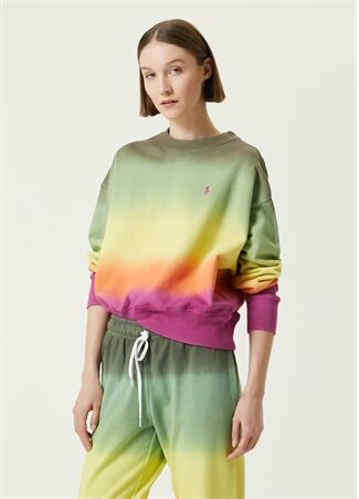 Polo Ralph Lauren Kadın Bisiklet Yaka Degrade Sweatshirt Xs Eu