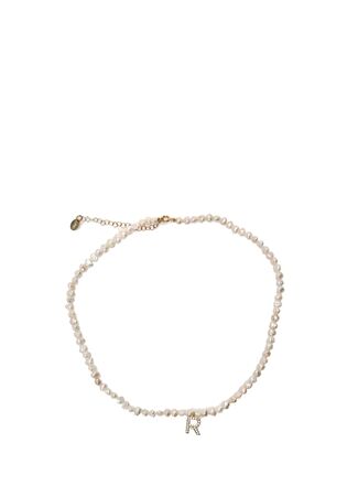 Linya Jewellery Kadın Mono Kum İncili R Harf Detaylı Gümüş Rengi Kolye Altın EU Linya Jewellery Kadın Mono Kum İncili R Harf Detaylı Gümüş Rengi Kolye Altın EU