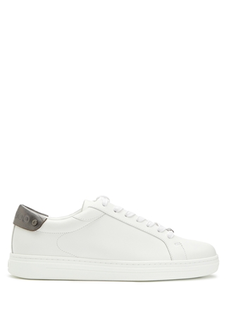 Jimmy Choo Erkek Rome Beyaz Antrasit Deri Sneaker 42 EU Jimmy Choo Erkek Rome Beyaz Antrasit Deri Sneaker 42 EU