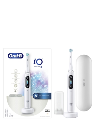 Oral-B IO8 Yeni Nesil Şarjlı Diş Fırçası - Beyaz Oral-B IO8 Yeni Nesil Şarjlı Diş Fırçası - Beyaz