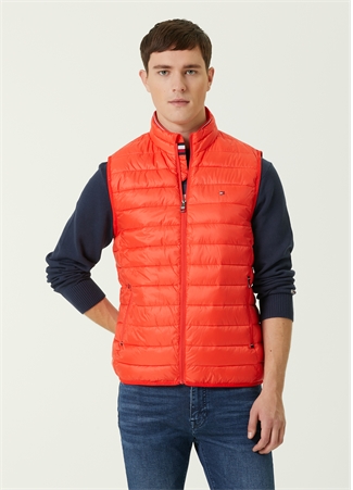 Tommy Hilfiger Erkek Turuncu Puff Yelek L EU Tommy Hilfiger Erkek Turuncu Puff Yelek L EU
