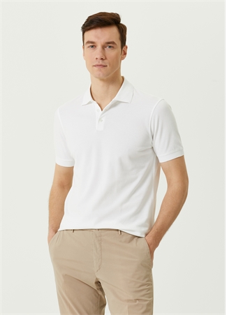 Brunello Cucinelli Erkek Polo Yaka Beyaz M Eu Brunello Cucinelli Erkek Polo Yaka Beyaz M Eu
