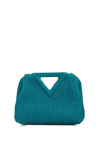 Bottega Veneta Kadın Mavi Deri El Portföyü EU