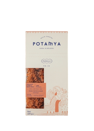 Potamya Organik Kırmızı Mercimek 320 Gr Fusilli Makarna Beyaz Eu Potamya Organik Kırmızı Mercimek 320 Gr Fusilli Makarna Beyaz Eu